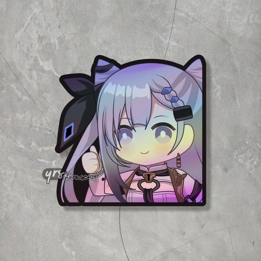 Jual Sticker Anime Hologram Vestia Zeta Vtuber Sticker case hp laptop ...