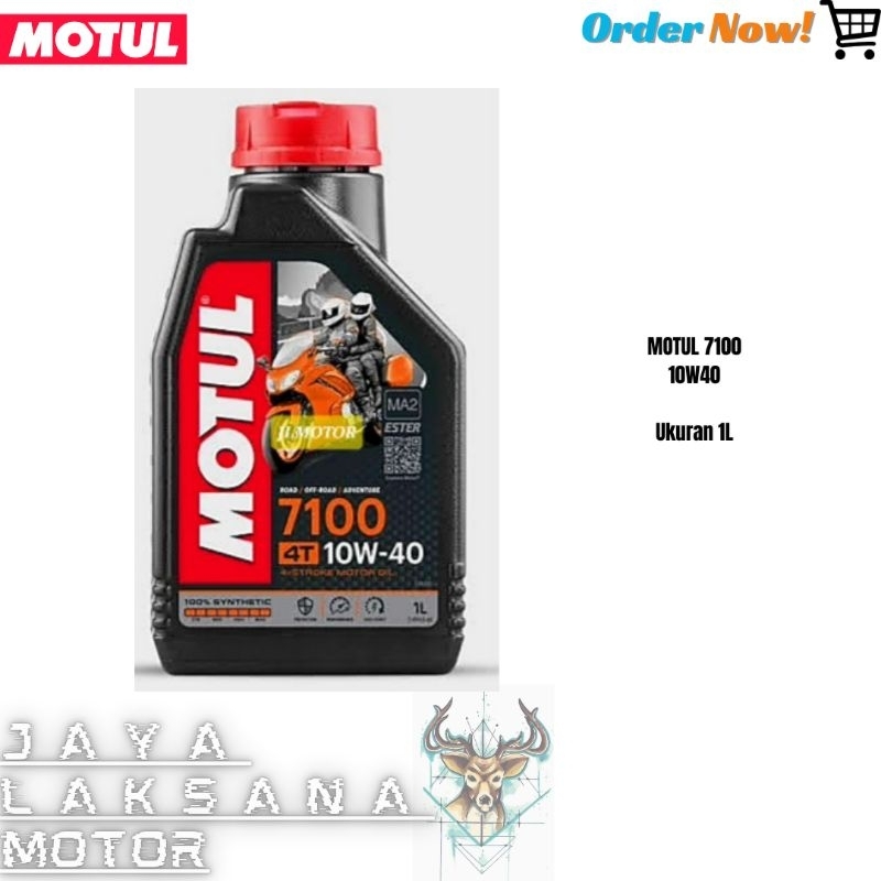 Jual MOTUL 7100 10W40 10W-40 OLI MESIN MOTOR 4T UKURAN 1L | Shopee Indonesia