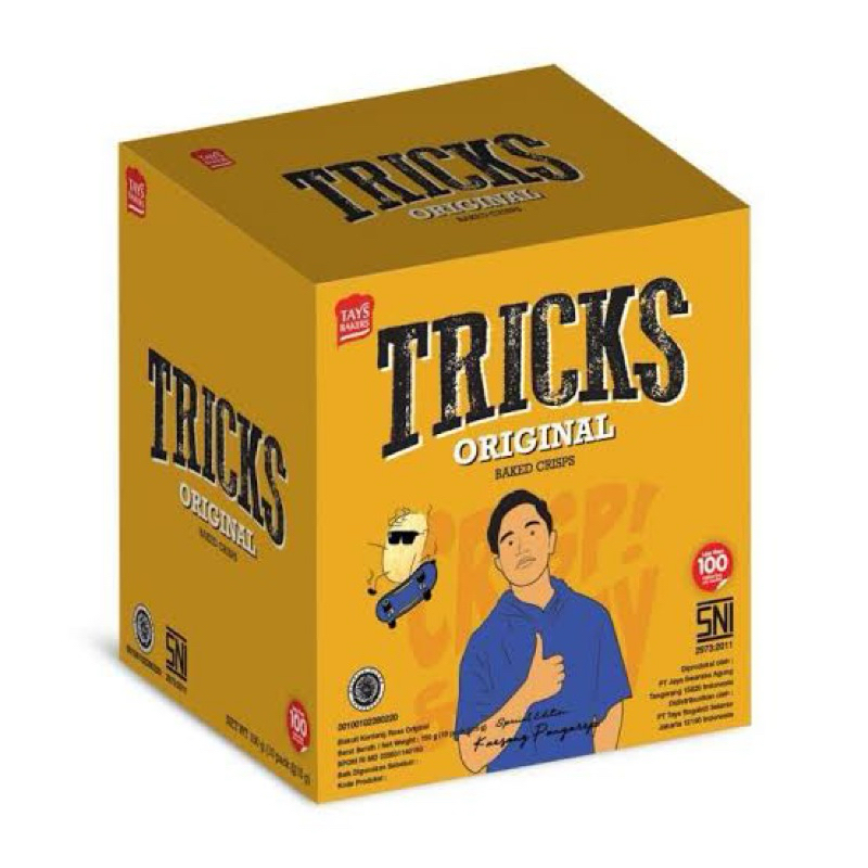 Jual Tricks Original Baked Crisps 1 box isi 10 pcs | Shopee Indonesia