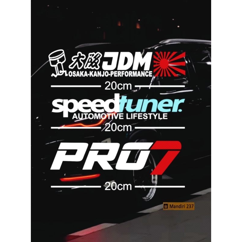 Jual STIKER MOBIL JDM KANJO SPEED TUNER PRO7 | Shopee Indonesia