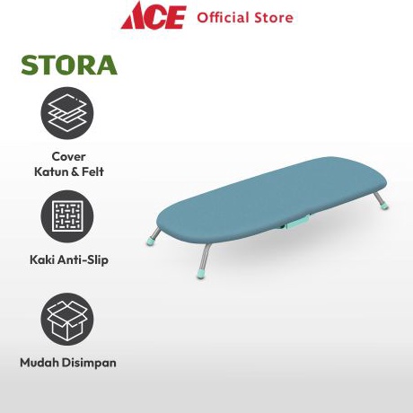 Jual TWO Ace Stora Meja Setrika Lipat Dengan Popup Biru Caddy Papan ...