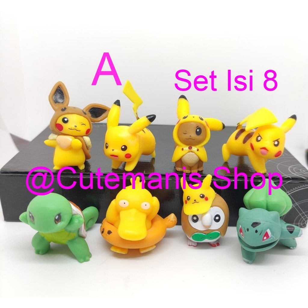 Jual Action Figure Mainan Pokemon Set Isi 8 | Shopee Indonesia