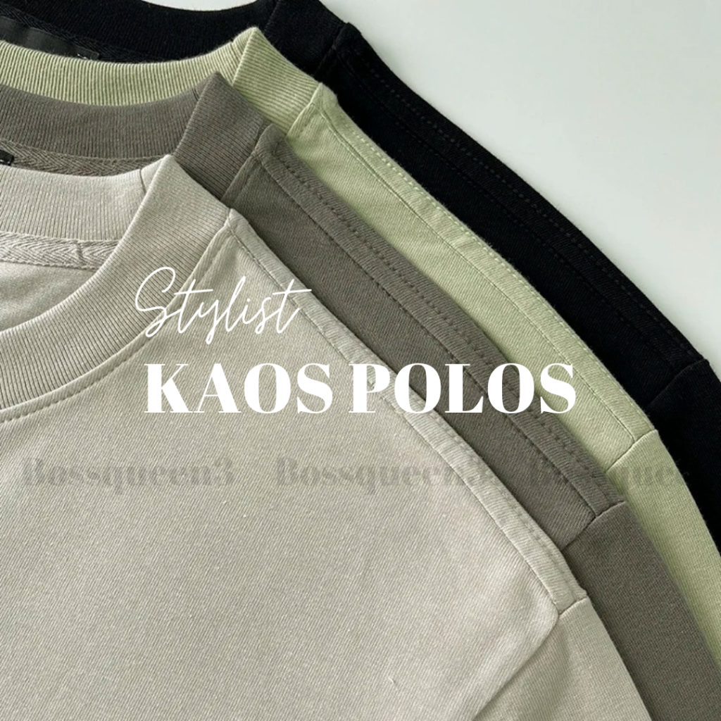 Jual KAOS POLOS OVERSIZE/ kaos polos premium/ kaos polos style korean ...