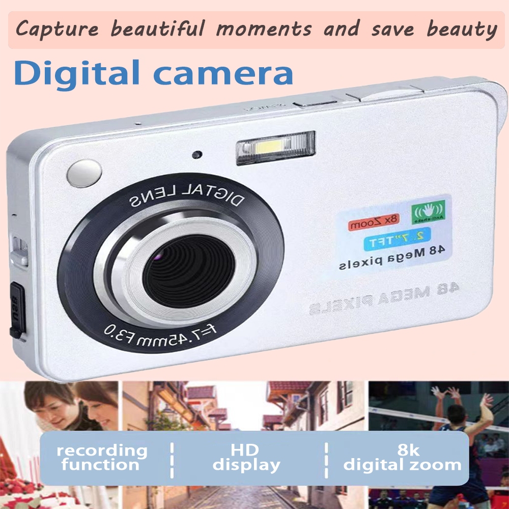 Jual Kamera Mini Digital Retro HD Kamera Saku Kamera Mega Piksel 48MP ...