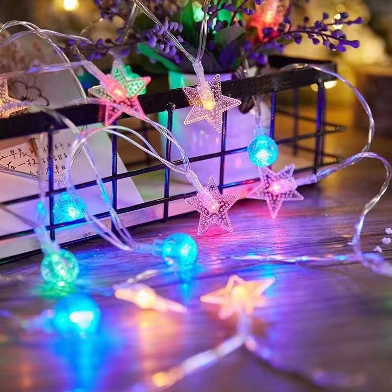 Jual NGZ Lampu Tumblr Natal Bentuk Bintang 8 Meter 42 Led Warna Warni ...