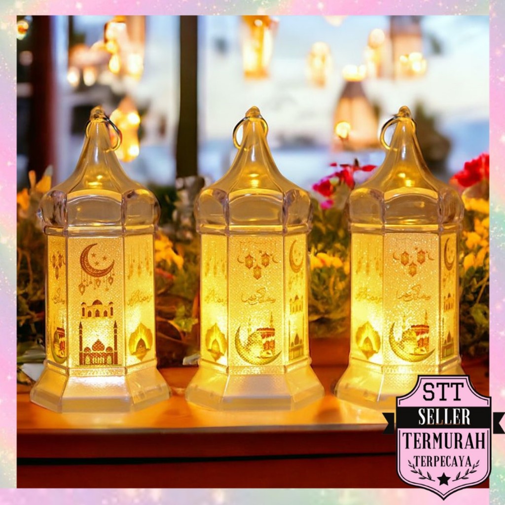 Jual STT Lampu Lentera Led Akrilik Transparant Bentuk Kubah Lebaran ...