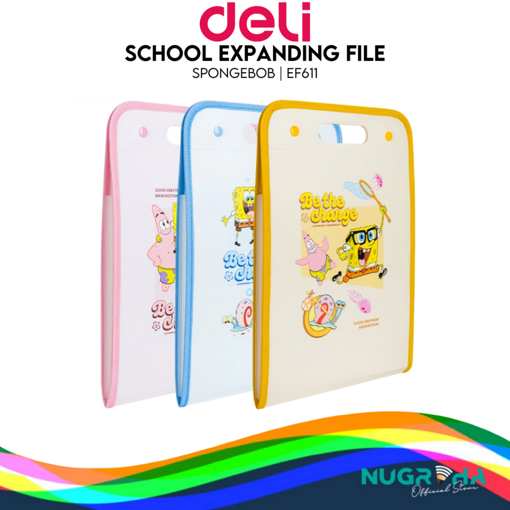 Jual Folder Dokumen Deli School Expanding File A4-7P Map Pembatas ...