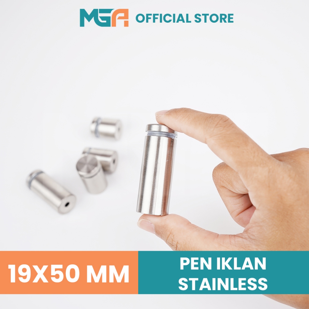 Jual PEN IKLAN STAINLESS 19MM / BAUT AKRILIK / BAUT KACA / SIGN BOARD ...