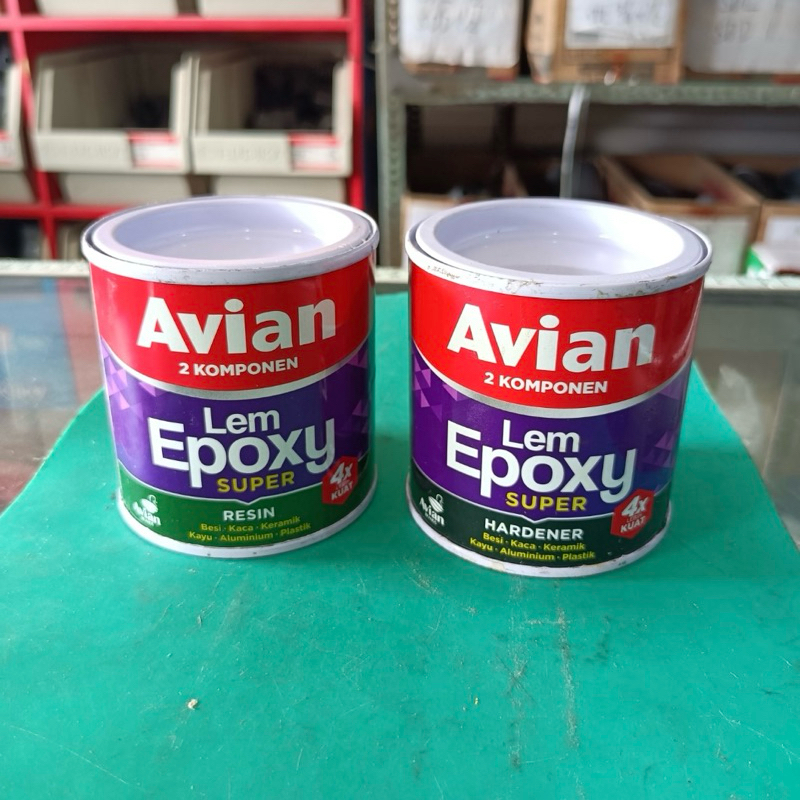 Jual Lem Epoxy Super Avian 1/4 kg 2 Komponen Resin + Hardener / Lem ...