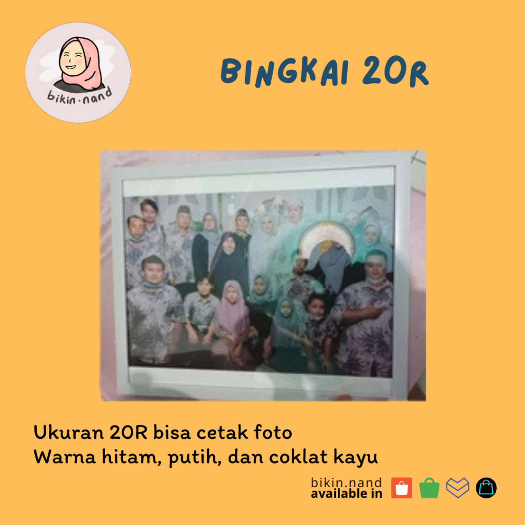 Jual Bingkai Foto ukuran 20R / 40x50 cm (PROSES KILAT) (TANPA MINIMUM ...