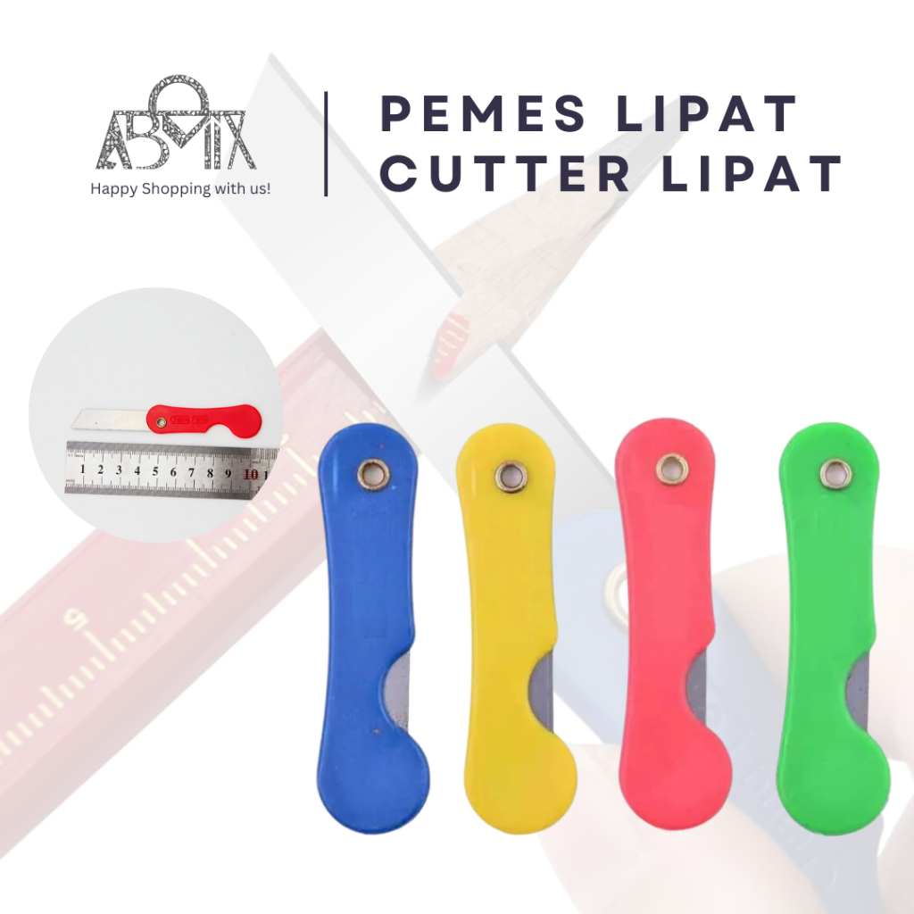 Jual Pisau Lipat Mini / Cutter Lipat Mini / Pisau Serbaguna (Harga ...