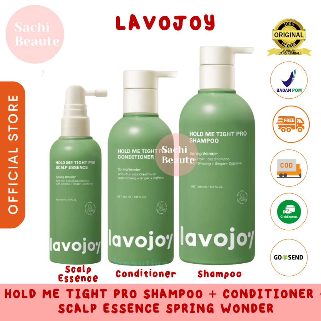 Jual Lavojoy Hold Me Tight Pro Shampoo Conditioner Scalp Essence Lavo ...