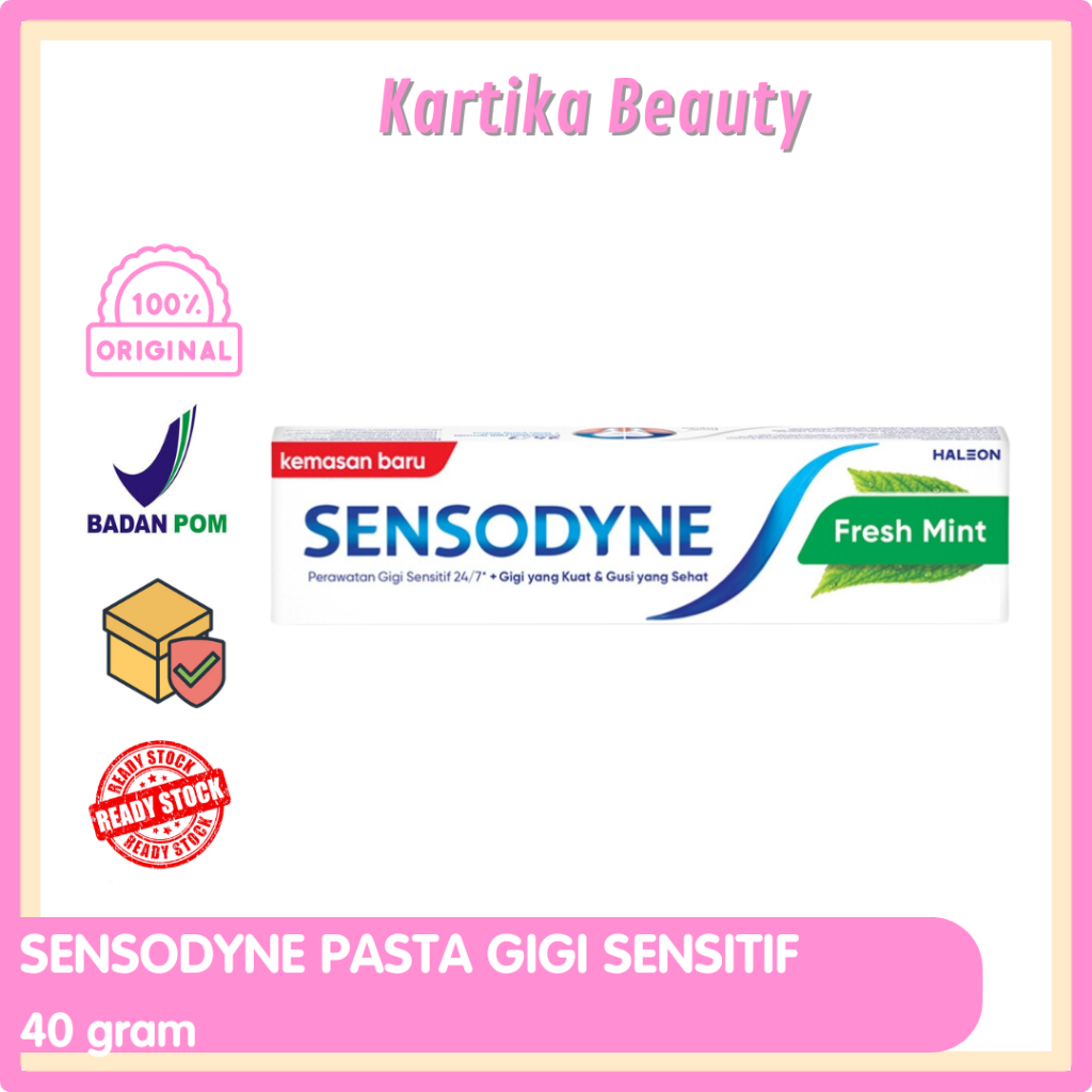 Jual SENSODYNE KECIL TRAVEL SIZE 40 GRAM FRESH MINT NAFAS SEGAR ...