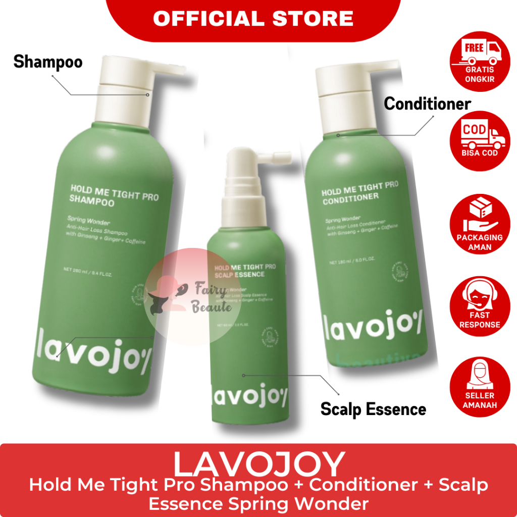Jual Lavojoy Lavo Joy Hold Me Tight Pro Shampoo Conditioner Scalp ...