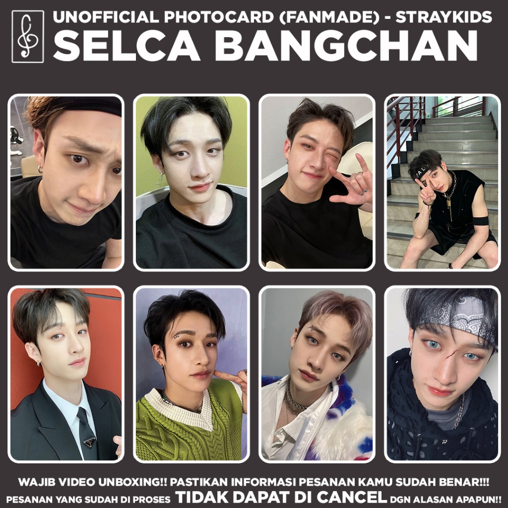 Jual [SKZ BANGCHAN] STRAYKIDS SELCA UNOFFICIAL PHOTOCARD FANMADE ...
