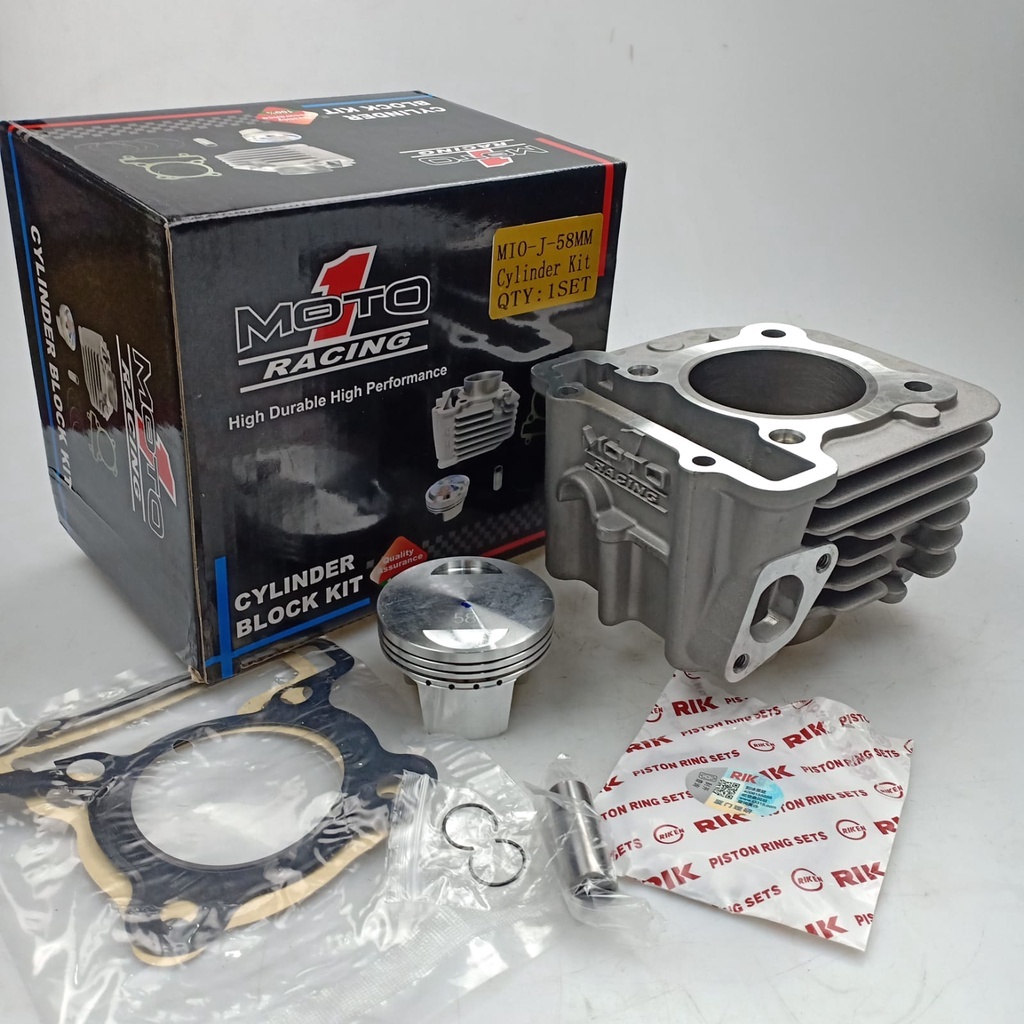 Jual Cylinder blok bore up moto 1 Mio J soul gt 115 xride 115 fino fi 115 ukuran 58mm | Shopee ...