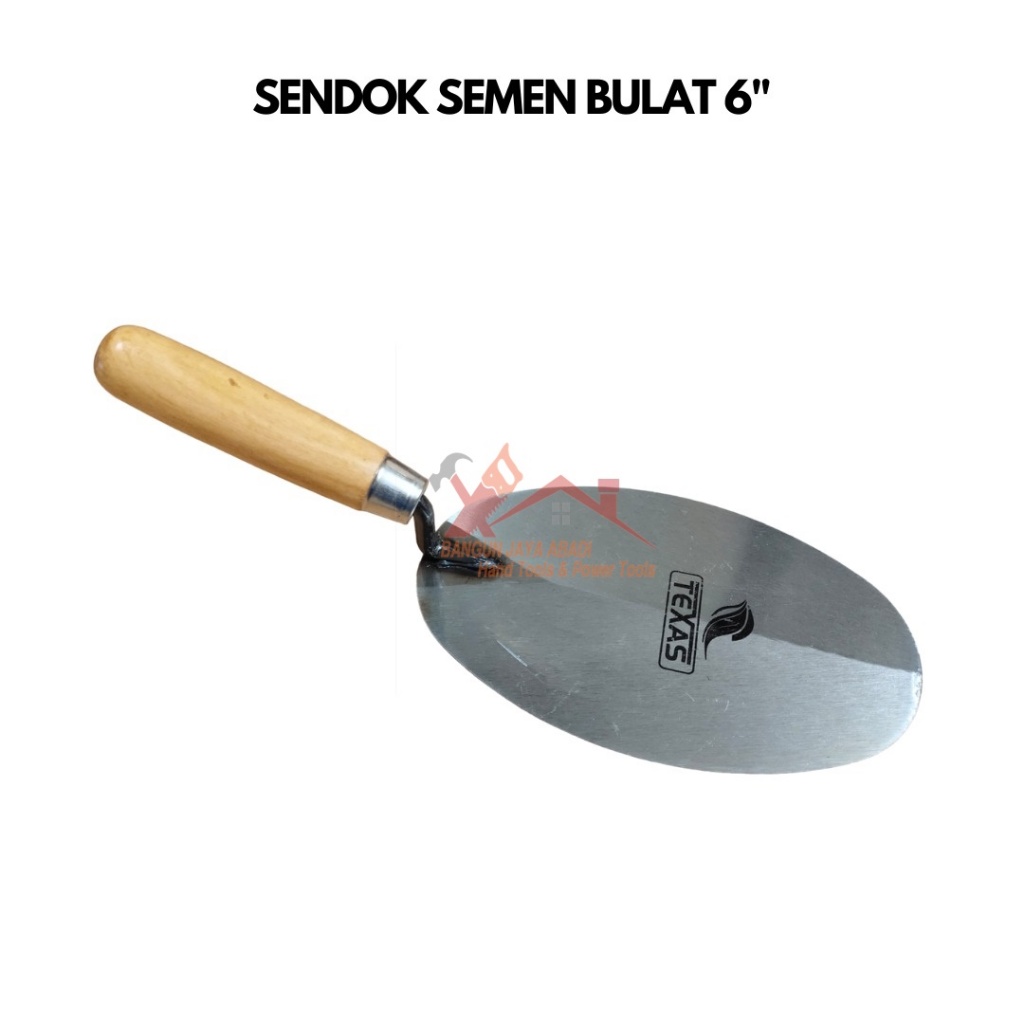 Jual BJ SENDOK SEMEN BULAT OVAL GAGANG KAYU SEKOP TANAH TANAMAN ...