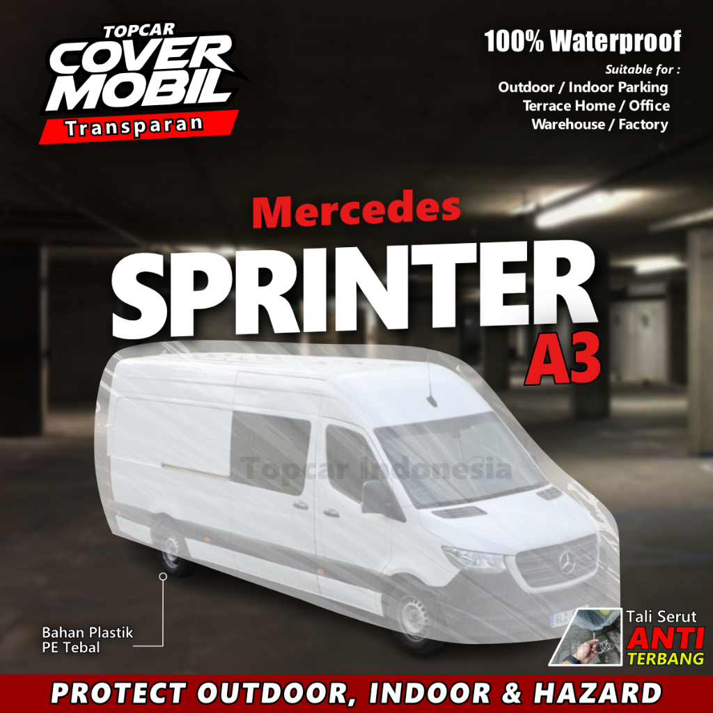 Jual Cover Mobil Transparan Mercedes Sprinter A3 - Custom | Shopee ...