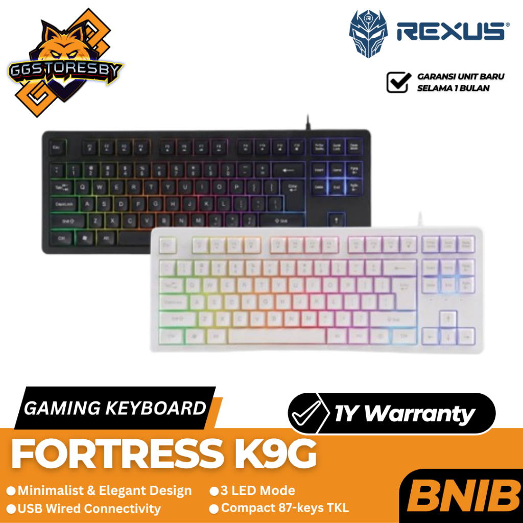 Jual Rexus Fortress K9G Gaming Keyboard | Shopee Indonesia