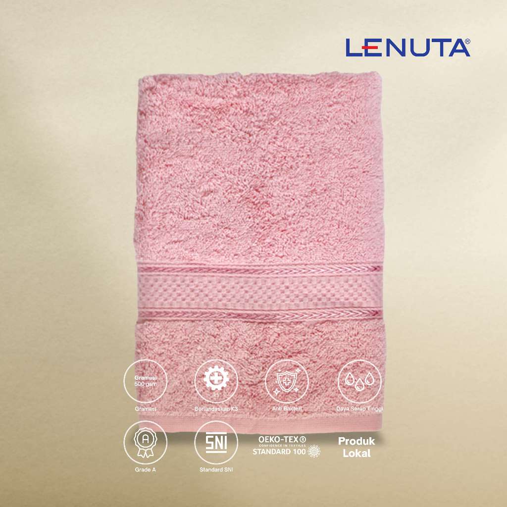 Jual Lenuta New Classic - Light Pink (Handuk Travel 50x100 cm) | Shopee ...