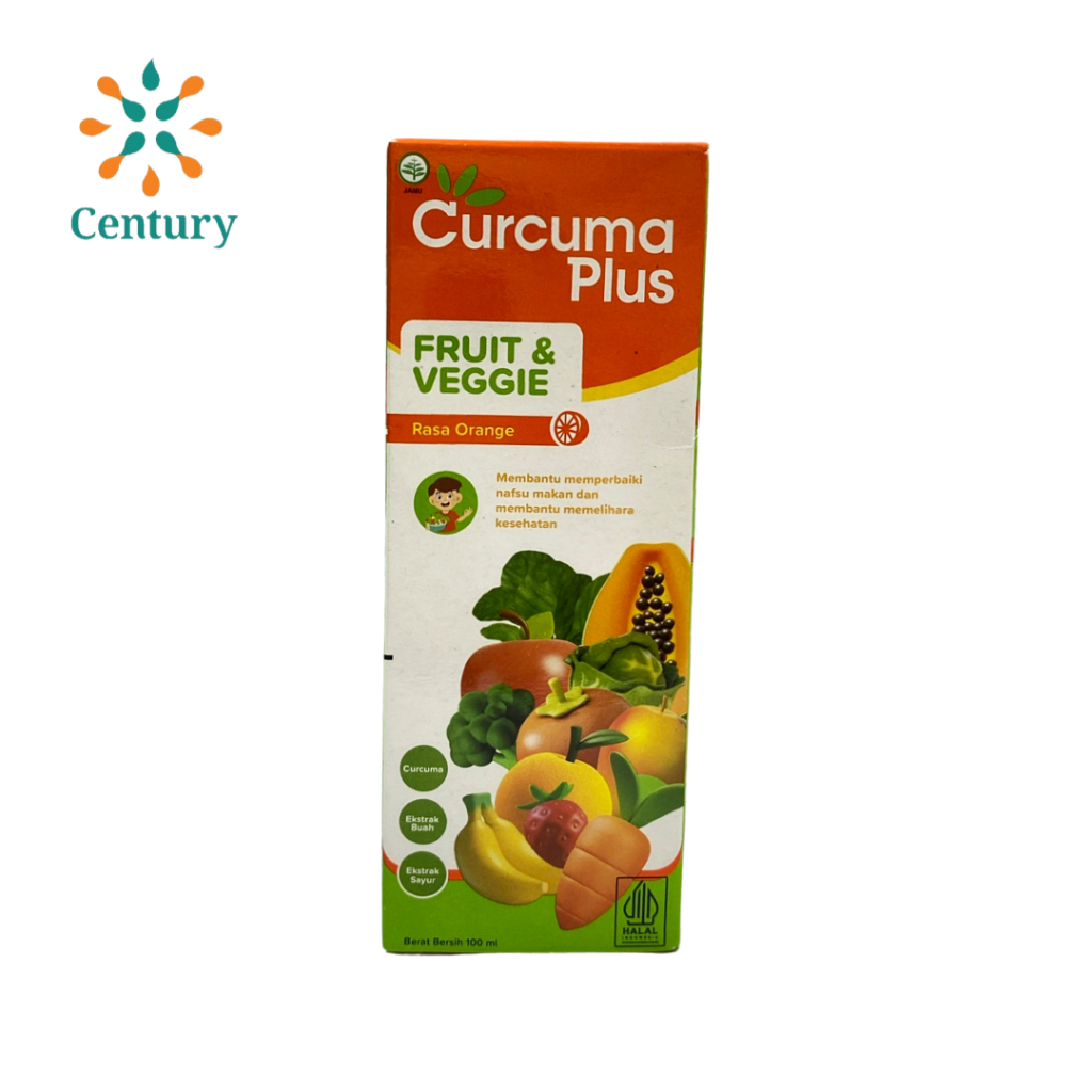 Jual Curcuma Plus Fruit & Veggie Rasa Jeruk 100 ml / Temulawak ...
