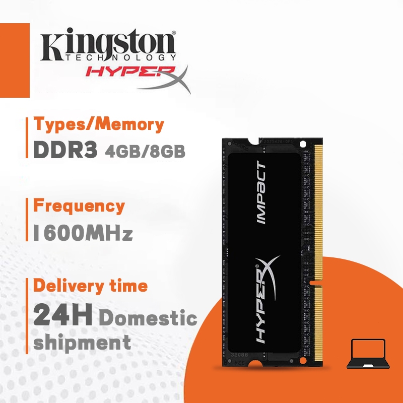 Jual 【Jakarta Spot】4GB/8GB Kingston Hyperx Laptop RAM DDR3/DDRL 1600MHZ PC3L-12800 SODIMM 1.35V ...