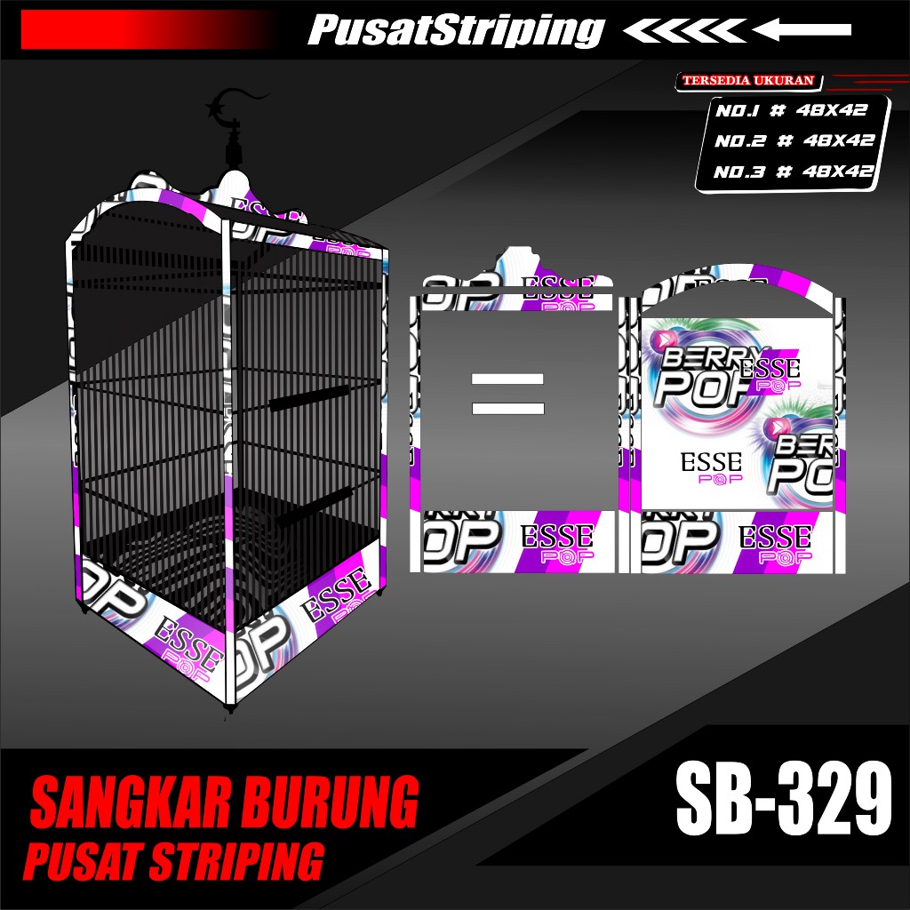 Jual Stiker Decal Sangkar Burung Kotak - Sticker Dekal Kandang Burung ...
