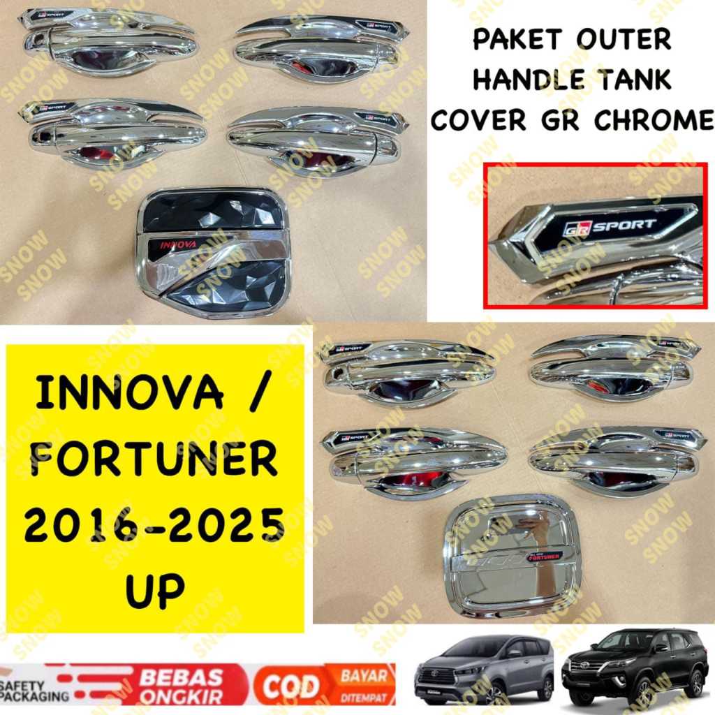 Jual Paket Outer Handle Tank Cover Innova Fortuner 2016 2022 2023 2024 ...