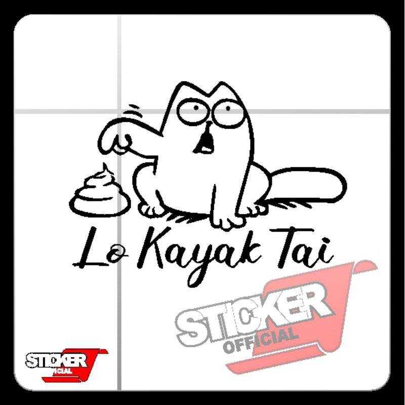 Jual sticker lucu lo kayak ta | Shopee Indonesia