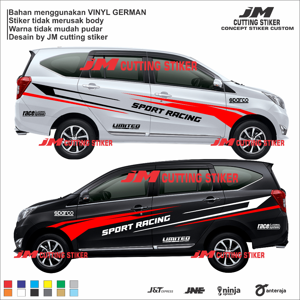 Jual Stiker mobil sigra calya cutting stiker striping sport racing ... Jual Stiker mobil sigra calya cutting stiker striping sport racing ...