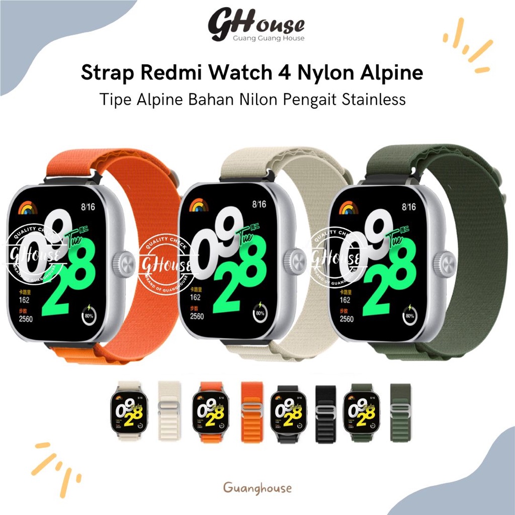 Jual Strap Redmi Watch 4 Nilon Alpine Loop Tali Pengganti Xiaomi Smartband 8 Pro Redmi Watch 4 ...
