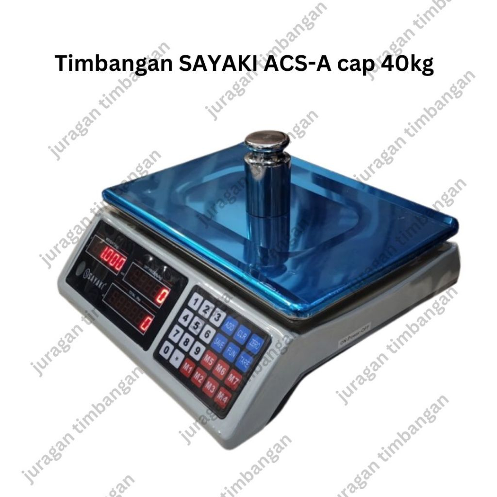Jual Timbangan buah/sembako/laundry SAYAKI ACS-A cap 40kg Juragan Timbangan Digital | Shopee ...