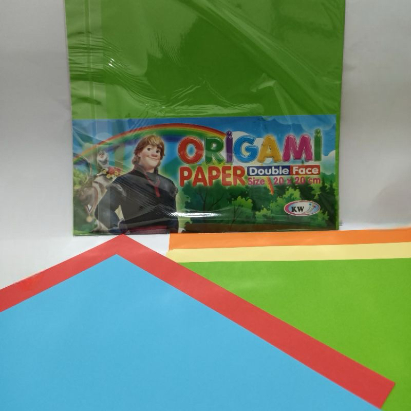 Jual Kertas Origami Lipat 12x12 (12cm) / kertas origami lipat 14 x 14 ...