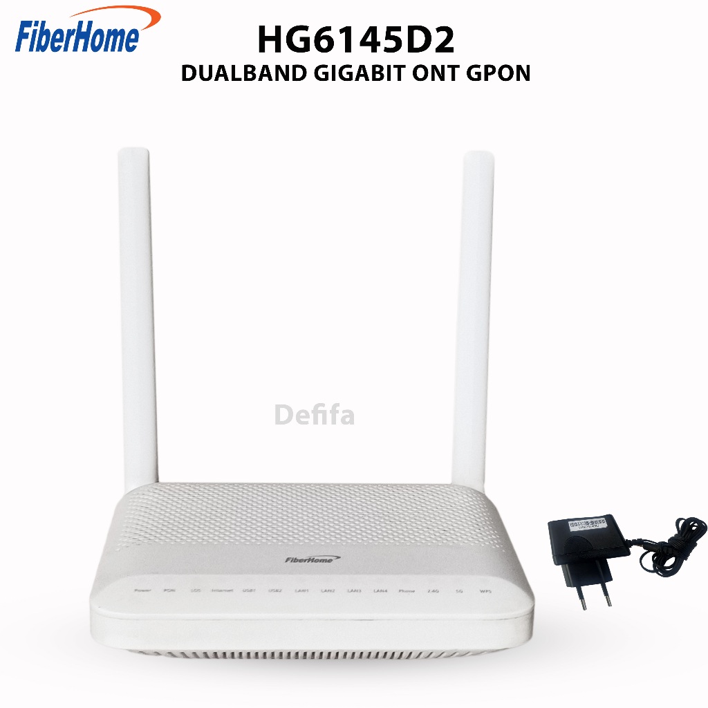 Jual Modem FTTH Router Wireless WIFI Fiberhome HG6145D2 GPON ONT ONU ...