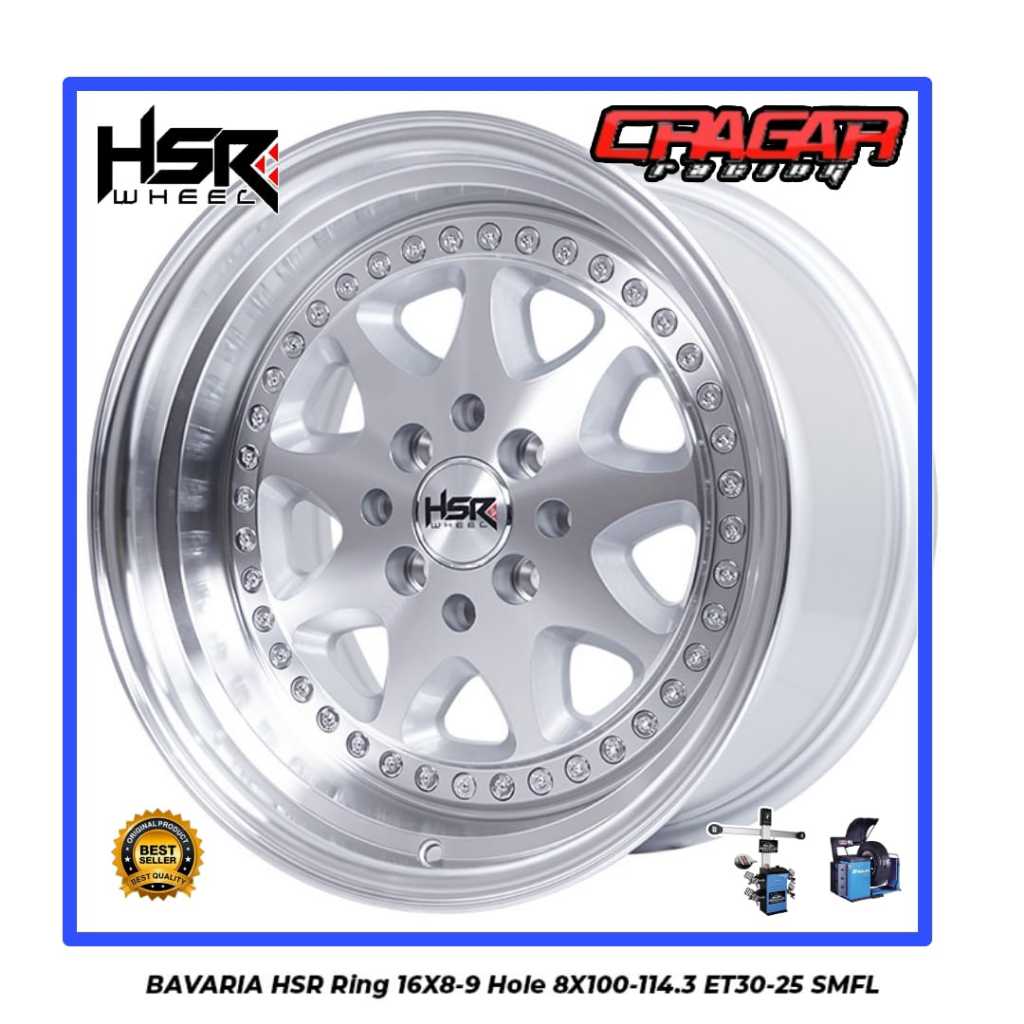 Jual Velg Celong Ring 16 R16 Pelek Mobil Racing Untuk avanza agya ayla Xenia HSR BAVARIA lebar 8 ...