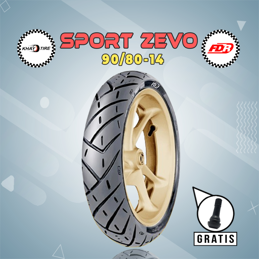 Jual Ban Motor Matic FDR SPORT ZEVO 90/80 Ring 14 Tubeless | Shopee Indonesia