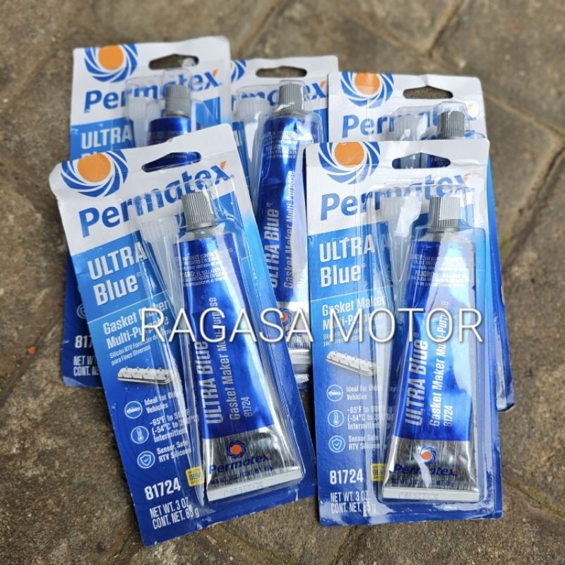 Jual Permatex Ultra Blue Silicone Gasket Maker 80022 Lem RTV Permatex ...