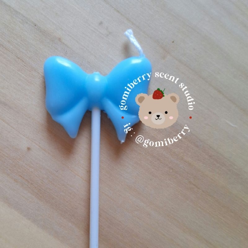 Jual Lilin Pita Bow Ribbon Warna-warni Topper Kue Ulang Tahun | Shopee ...