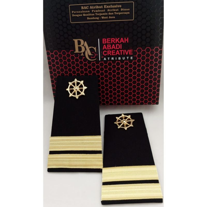 Jual Pangkat Pdh Pelmi/Pelayaran Balok Dua Kuning Exclusive Bac ...