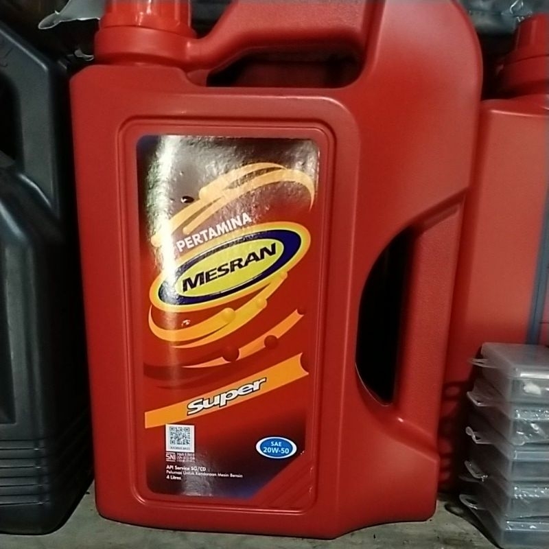 Jual Oli Mesran Super 4 L Mobil Pertamina 20W-50 4Liter Liter PERTAMINA ...
