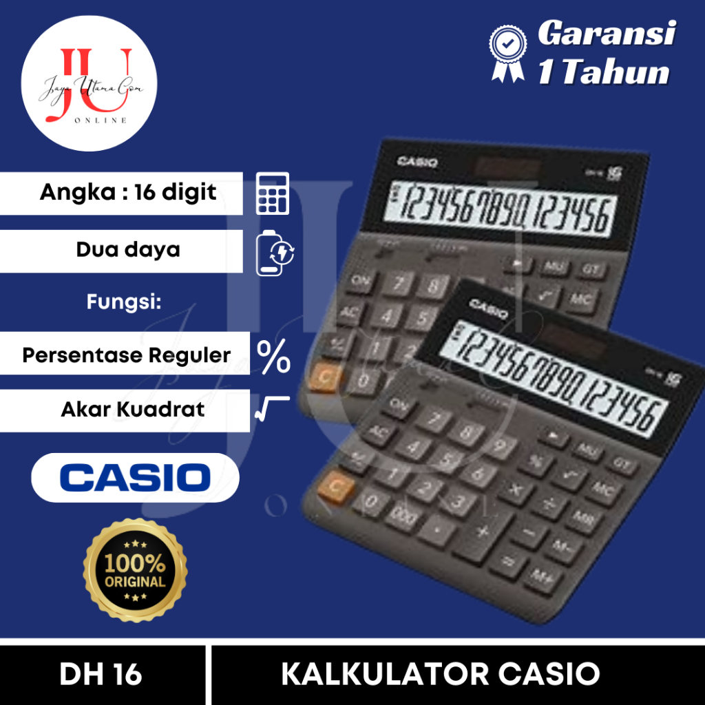Jual Kalkulator Casio DH-16 , MH 16 | Shopee Indonesia