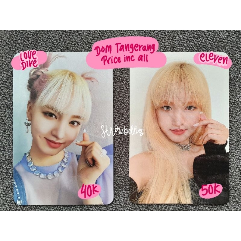 Jual OFFICIAL PHOTOCARD LIZ IVE LOVE DIVE & ELEVEN | Shopee Indonesia