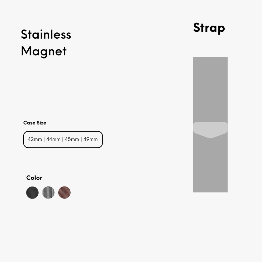 Jual Strap - Stainless Magnet SmartWatch | Shopee Indonesia