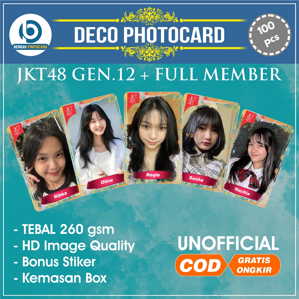 Jual Photocard JKT 48 Gen.12 + All Member 100 Pcs Selca Deco Version ...