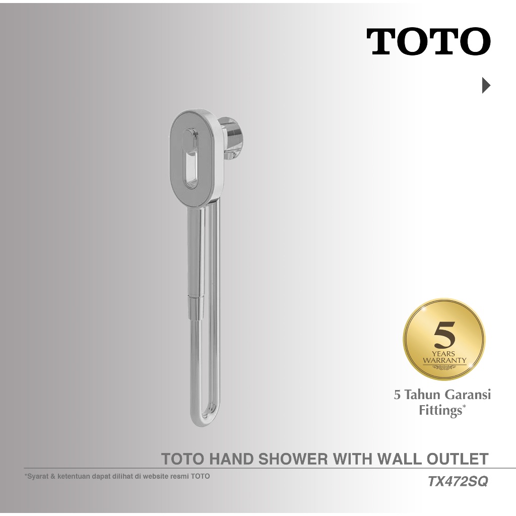 Jual TOTO Hand Shower with Wall Outlet TX472SQ | Shower Mandi | Shopee ...