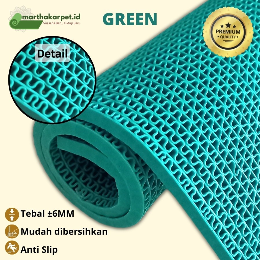 Jual Karpet PVC Kamar Mandi 100cm x 80cm S MAT LEBAR 80cm, Keset Anti ...
