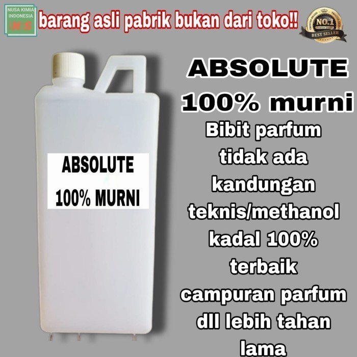 Jual ABSOLUTE 1 LITER / ABSOLUTE PARFUM / ALKOHOL ABSOLUTE | Shopee ...