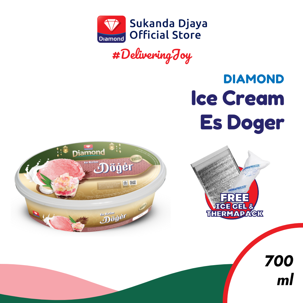 Jual Diamond Ice Cream Es Doger 700 ML | Shopee Indonesia