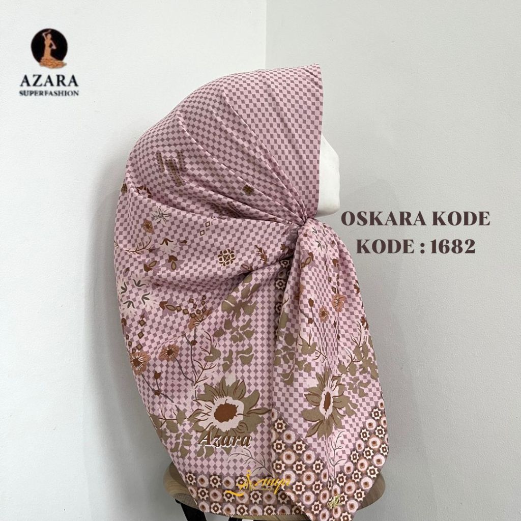 Jual Azara Motif part 1 Scarf Kerudung Hijab Segi Empat (Voal Motif ...
