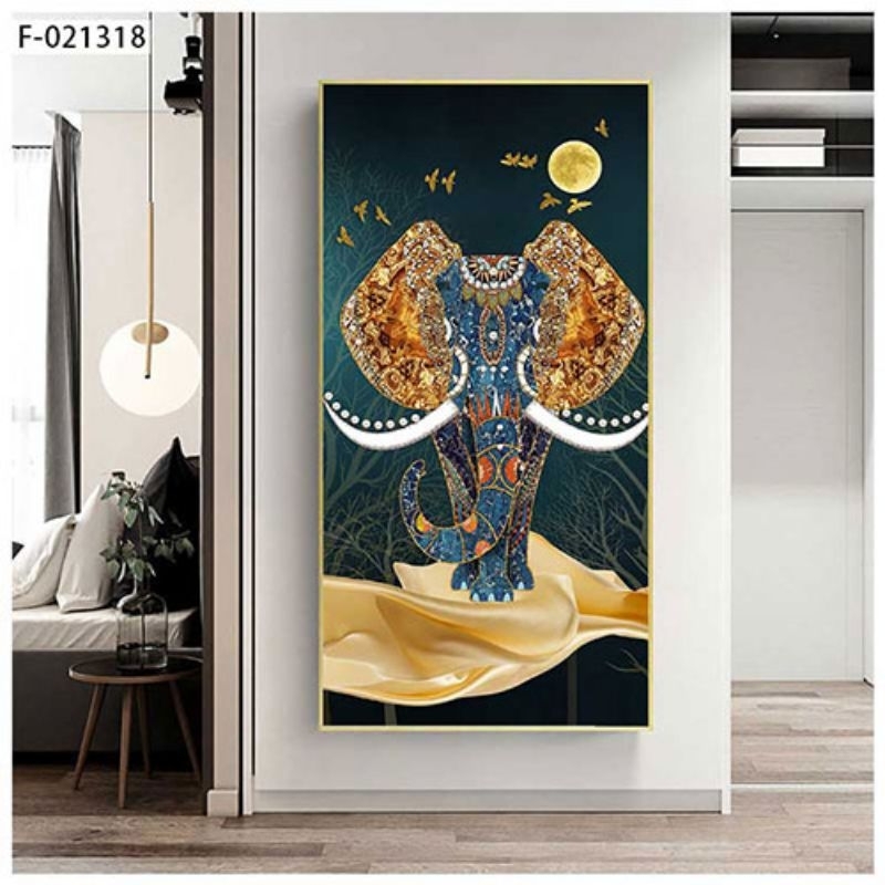 Jual lukisan gajah porcelain diamond 5d | Shopee Indonesia